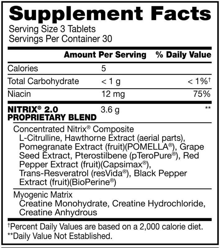 Nitrix 2.0 x 90 tabs. – Suplementos SM